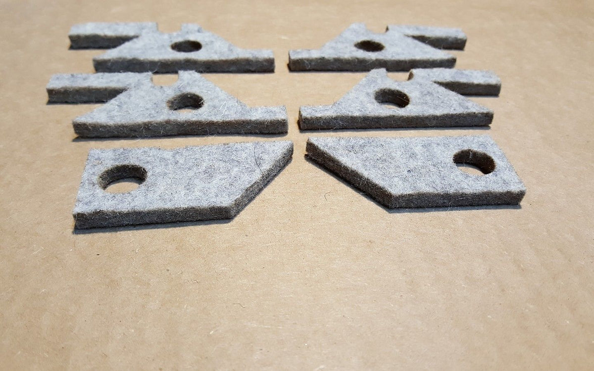 BRIDGEPORT MILL J HEAD SADDLE & KNEE FELT WAY WIPER KIT M1601 .13-.15 ...