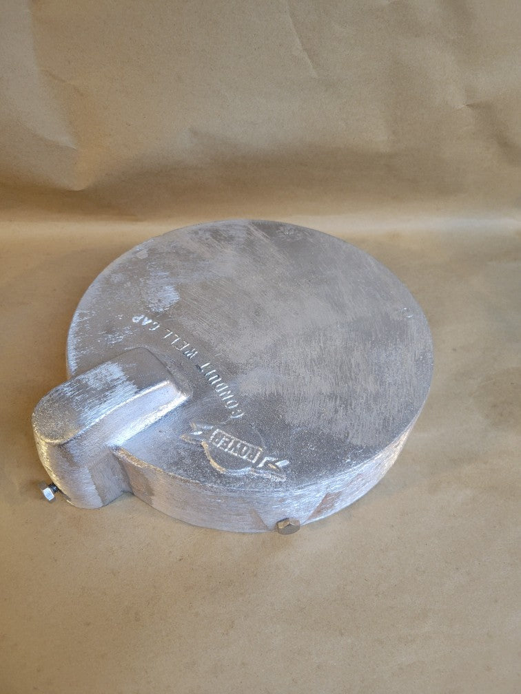 Royer Aluminum Well Head Cap 7-7/8In Max OD Well Casing Round Cover ...