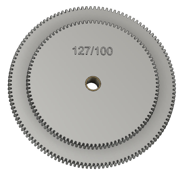 127/100 METRIC TRANSPOSING GEAR FOR Logan 10" & 11" METAL LATHE – Farm ...
