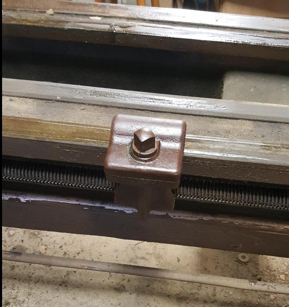 Hendey 14" Metal Lathe Leadscrew Support Bracket for 1" Leadscrew Long ...